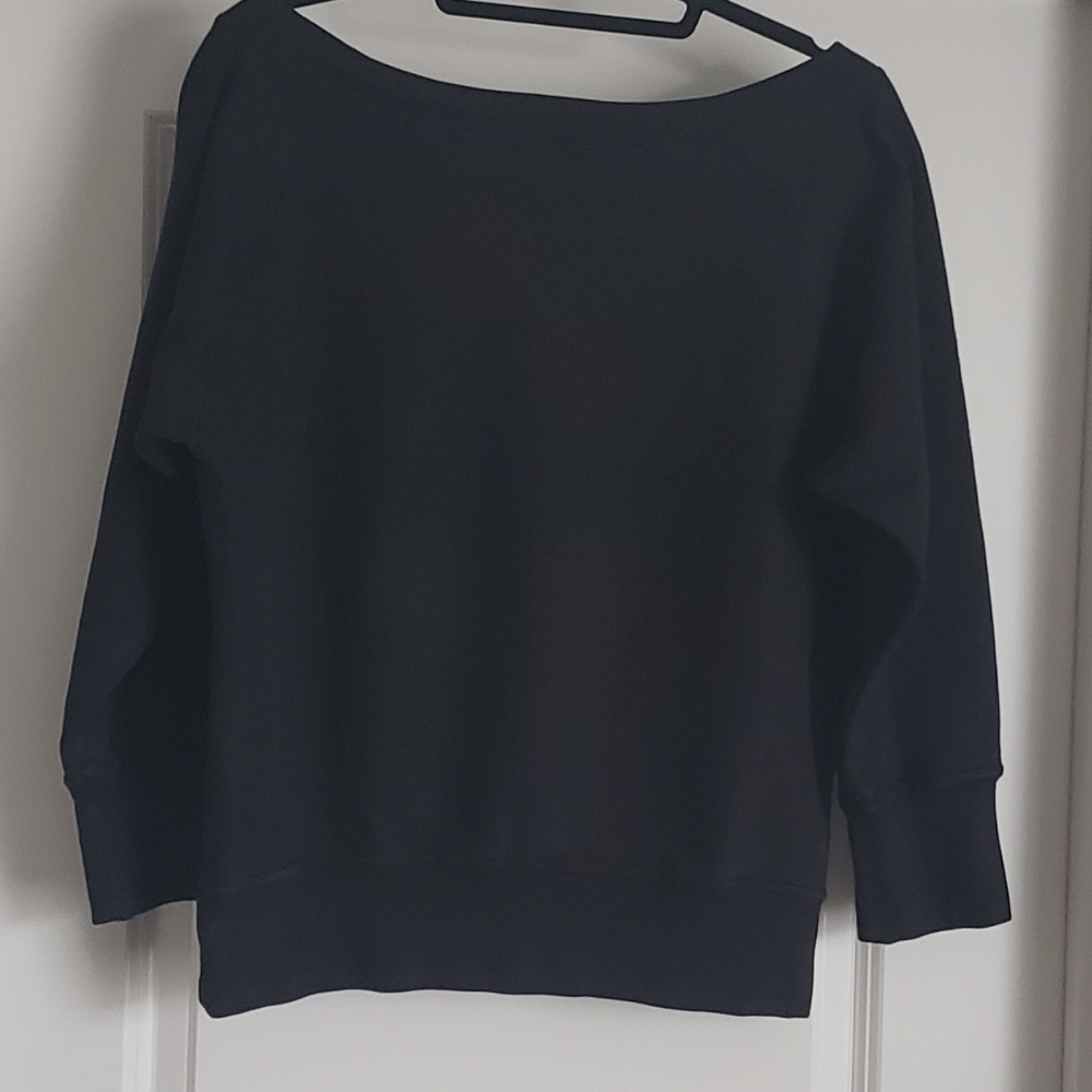 Juicy Couture Solid Black Logo Y2k Vibe Sweatshirt - Gem